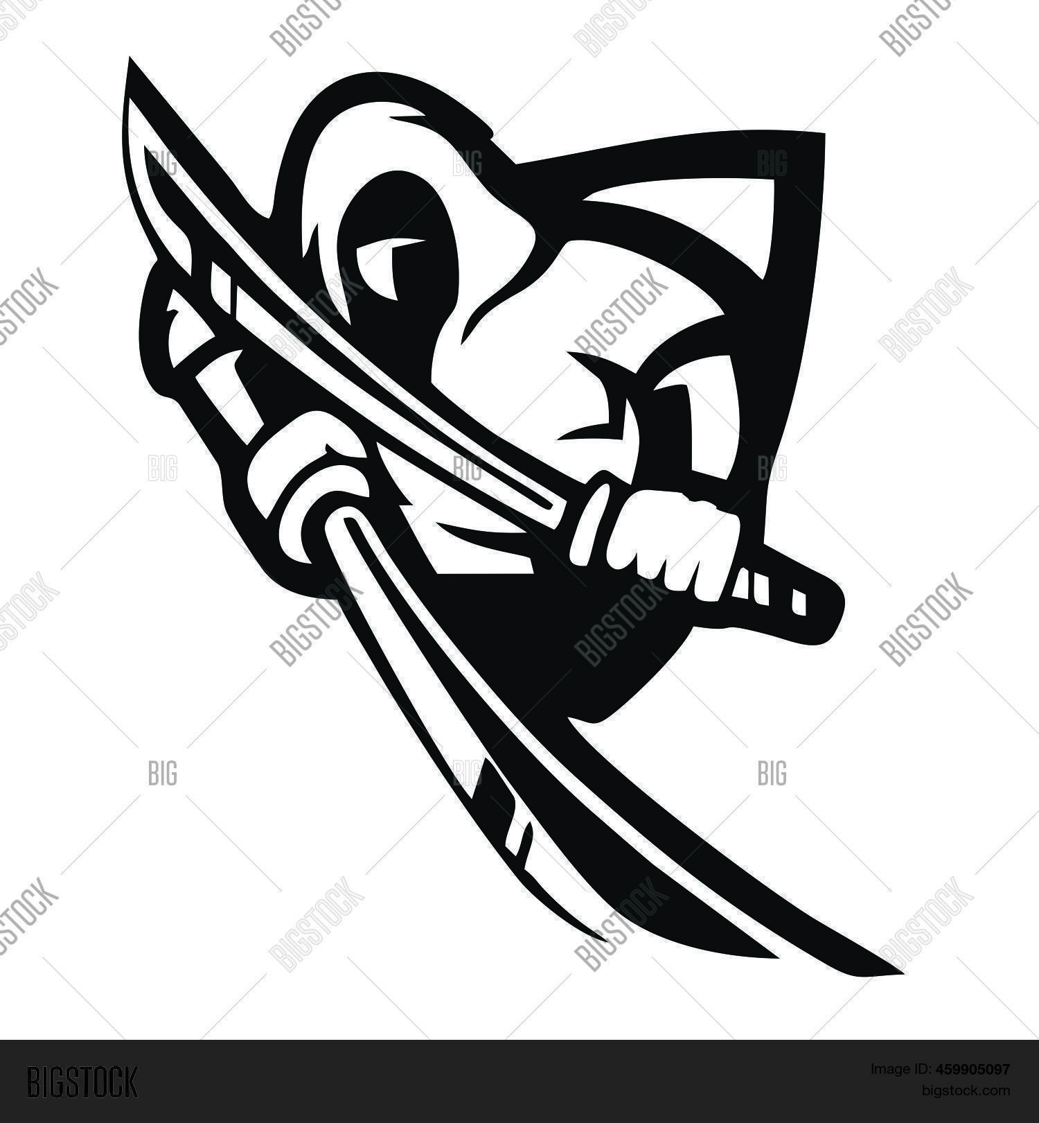 Ninja Vector Isolated Vector & Photo (Free Trial) | Bigstock