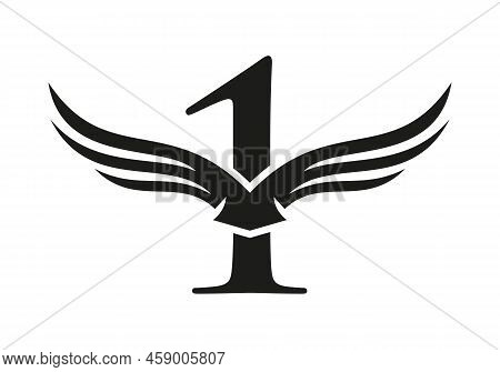 Letter 1 Wing Logo Vector & Photo (Free Trial) | Bigstock
