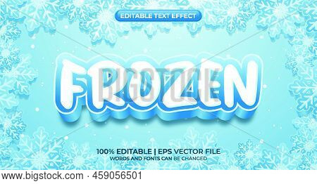 Frozen Editable Text Vector & Photo (Free Trial) | Bigstock
