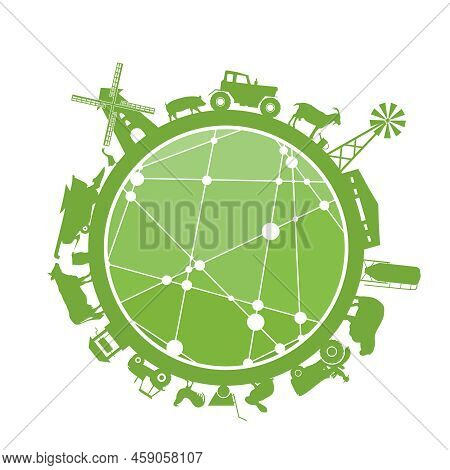 Circle Agricultural Vector & Photo (Free Trial) | Bigstock