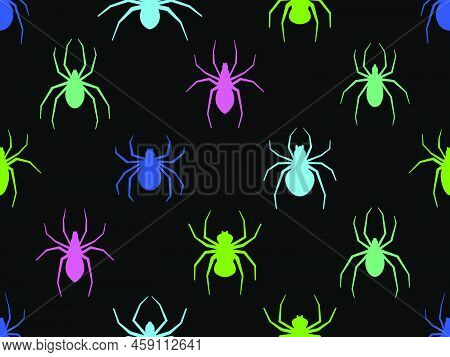 Colored Spiders Vector & Photo (Free Trial) | Bigstock