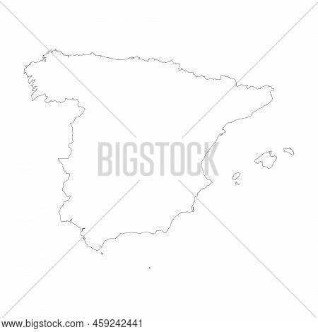 Spain Country Thin Vector & Photo (Free Trial) | Bigstock