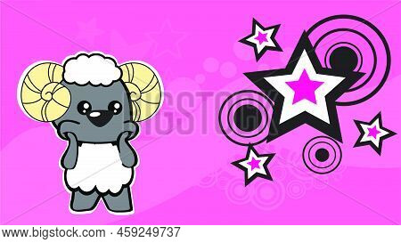 Chibi Kid Ram Sticker Vector & Photo (Free Trial) | Bigstock