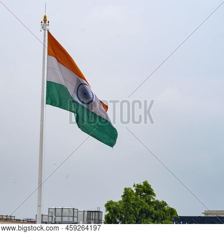 India Flag Flying High Image & Photo (Free Trial) | Bigstock