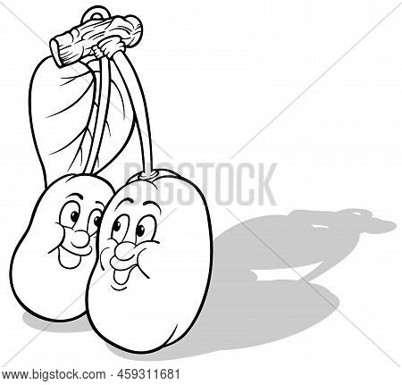 Drawing Two Plums Vector & Photo (Free Trial) | Bigstock