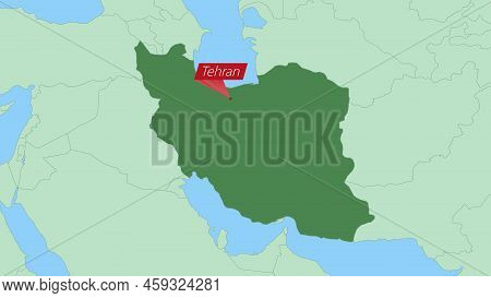 Map Iran Pin Country Vector & Photo (Free Trial) | Bigstock