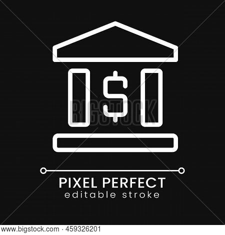 Bank Building Pixel Vector & Photo (Free Trial) | Bigstock