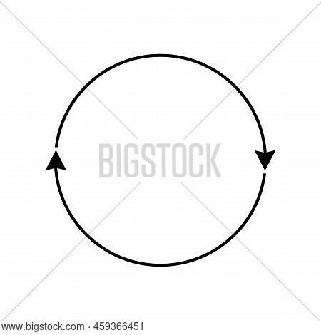 Two Round Thin Arrows Vector & Photo (Free Trial) | Bigstock