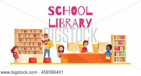 School Library Vector & Photo (Free Trial) | Bigstock