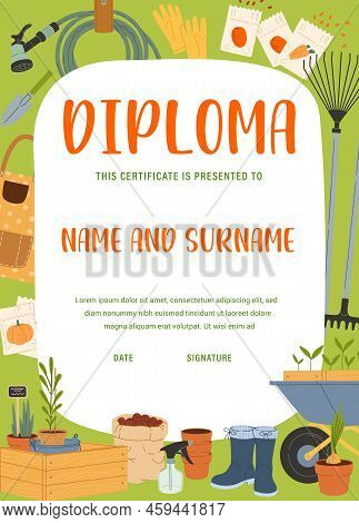 Farmer Diploma Farm Vector & Photo (Free Trial) | Bigstock