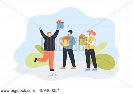 Happy Man Receiving Vector & Photo (Free Trial) | Bigstock