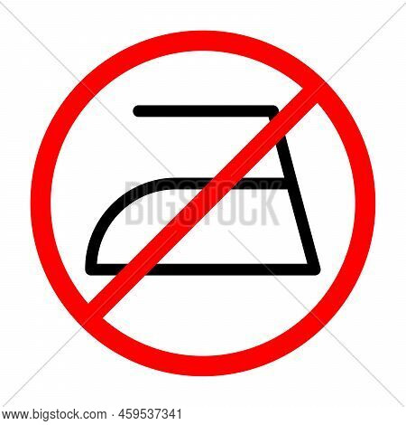 Ironing Prohibition Vector & Photo (Free Trial) | Bigstock