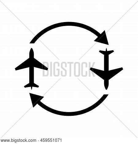 Two Planes Fly Circle Vector & Photo (Free Trial) | Bigstock