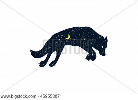 Wolf Sneaking Up Clipart