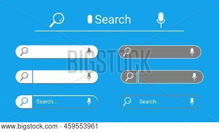 Search Bar Set Ui Vector & Photo (Free Trial) | Bigstock