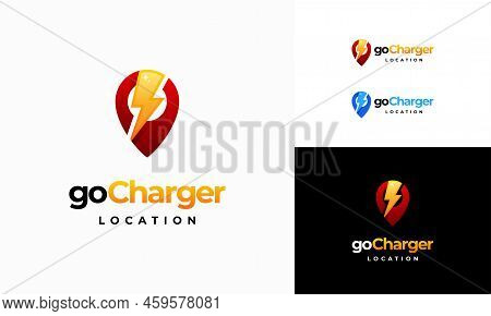 Charging Station Logo Vector & Photo (Free Trial) | Bigstock