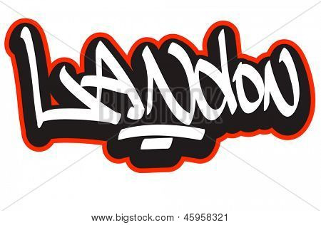 Landon Graffiti Font Vector & Photo (Free Trial) | Bigstock