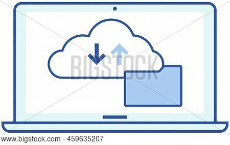 Virtual Storage Icon Vector & Photo (Free Trial) | Bigstock