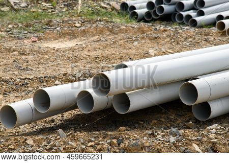 Sewer Pipes Waiting Be Image & Photo (Free Trial) | Bigstock