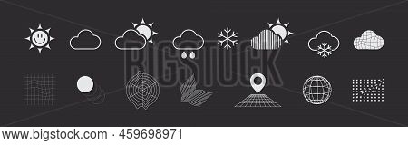 Weather Icons. Retro Vector & Photo (Free Trial) | Bigstock