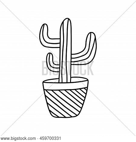 Cute Cactus Pot. Vector & Photo (Free Trial) | Bigstock