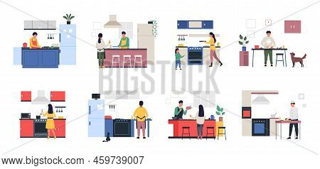 People On Kitchen. Vector & Photo (Free Trial) | Bigstock