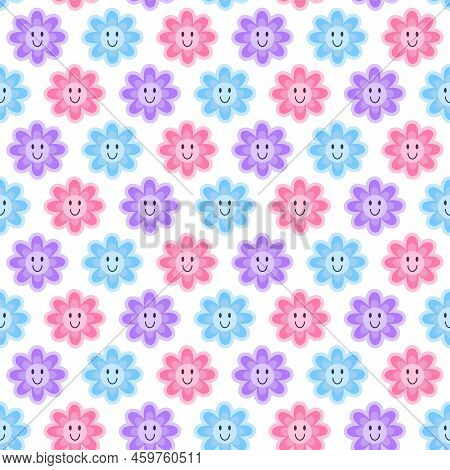 Fcute Smiling Daisy Vector & Photo (Free Trial) | Bigstock