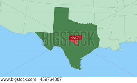 Map Texas Pin Country Vector & Photo (Free Trial) | Bigstock