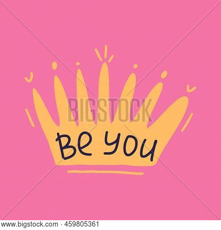 Be You - Hand Written Vector & Photo (Free Trial) | Bigstock