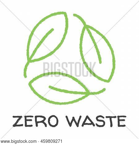 Zero Waste Label Icon Vector & Photo (Free Trial) | Bigstock
