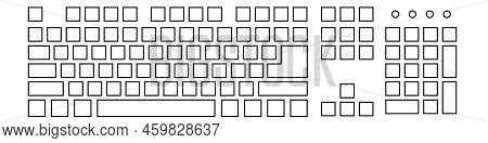 Line Keyboard Layout Vector & Photo (Free Trial) | Bigstock