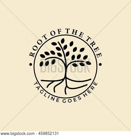 Oak Tree Line Art Vector & Photo (Free Trial) | Bigstock