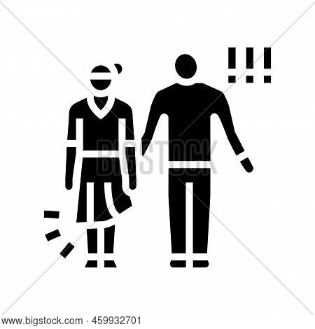 Rape Violence Glyph Vector & Photo (Free Trial) | Bigstock