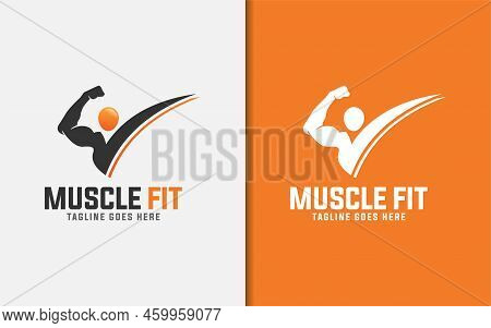 Muscle Fit Logo Vector & Photo (Free Trial) | Bigstock