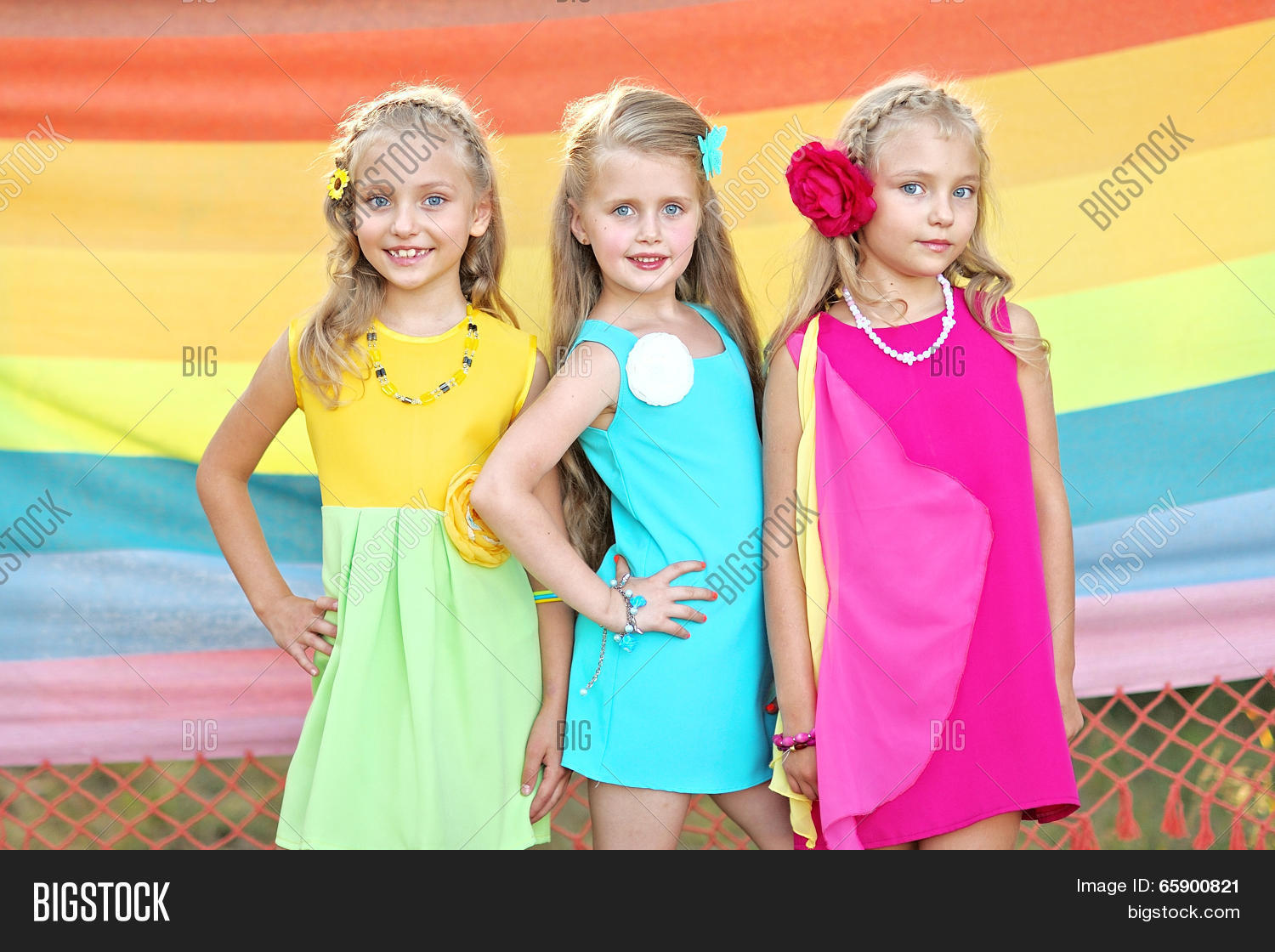 Portrait Three Little Image & Photo (Free Trial) | Bigstock