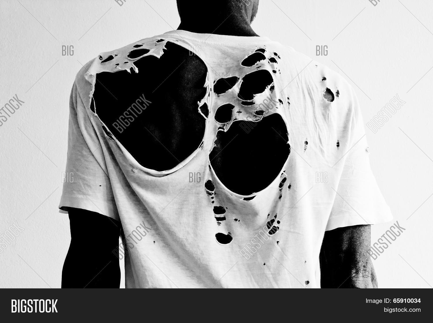 Back Man Wearing Torn Image & Photo (Free Trial) | Bigstock