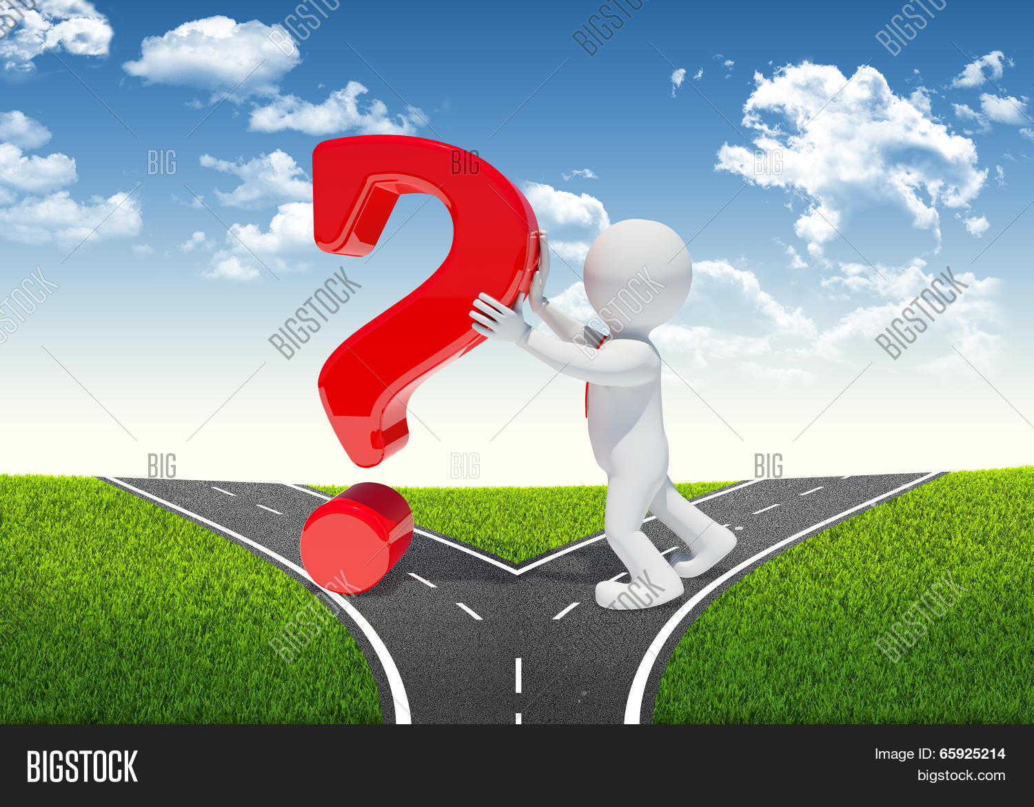 3d White Man Question Image & Photo (Free Trial) | Bigstock