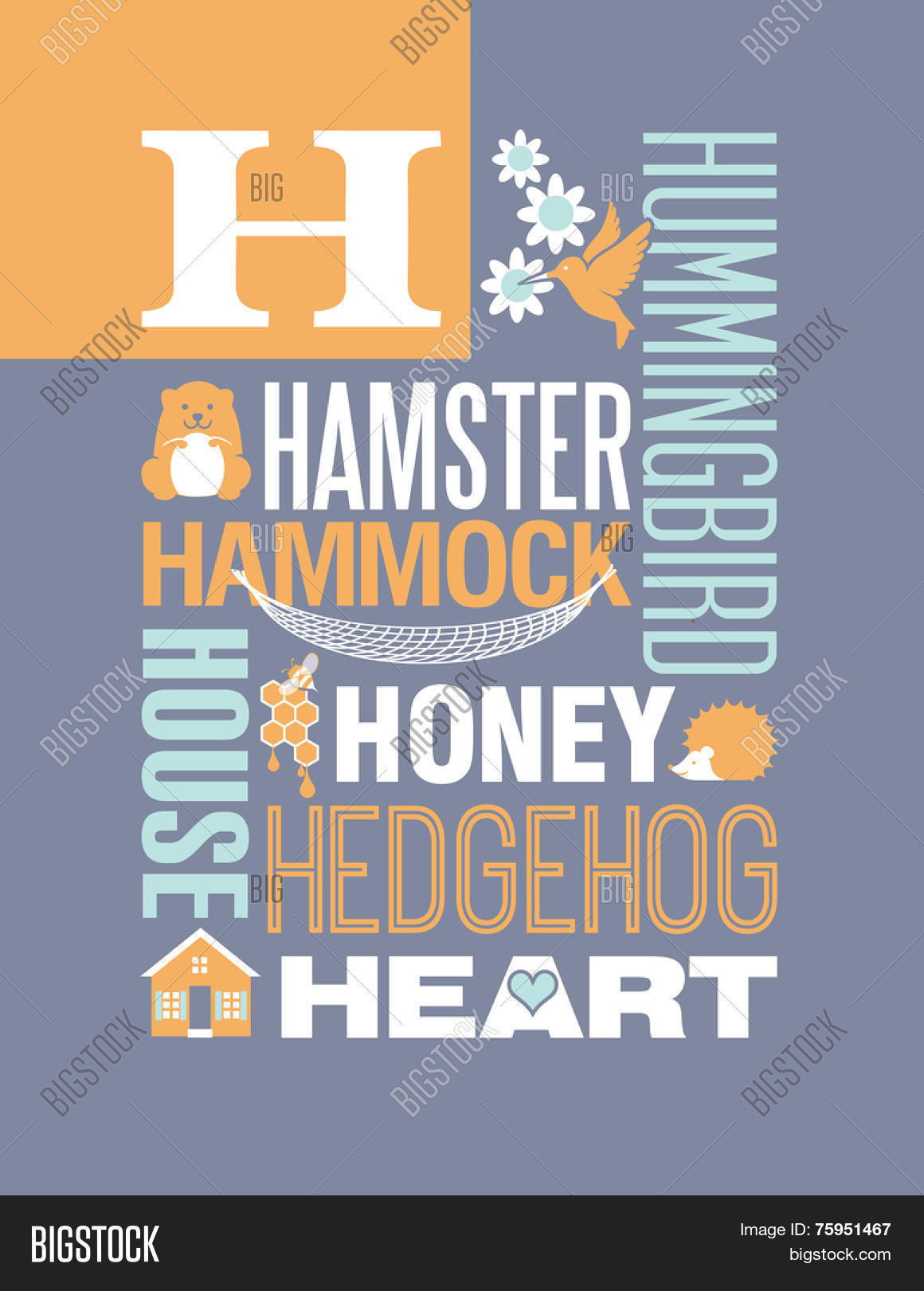 Letter H Words Vector & Photo (Free Trial) | Bigstock