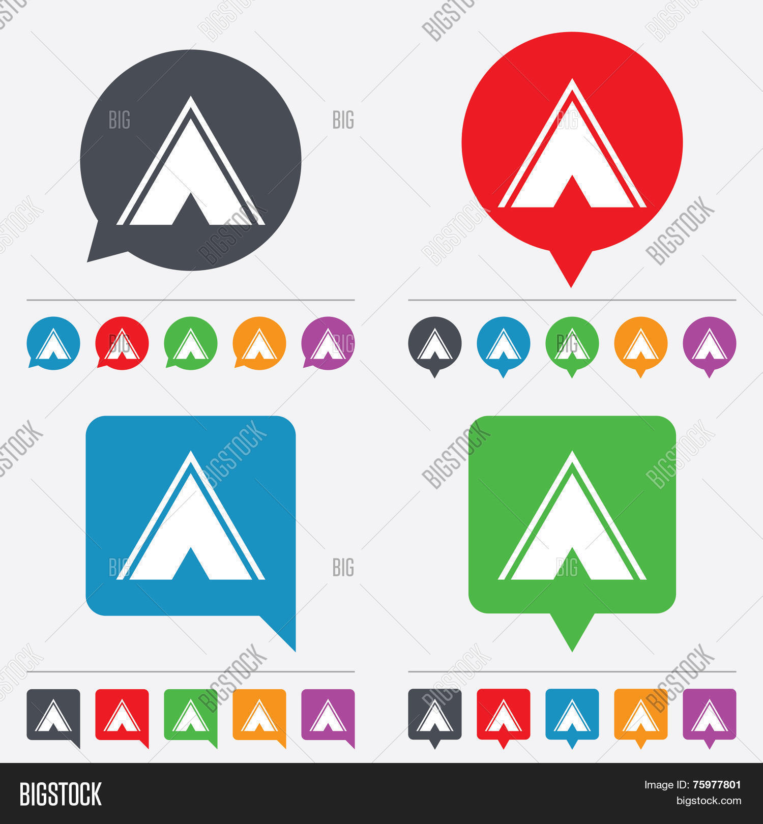 Tourist Tent Sign Vector & Photo (Free Trial) | Bigstock