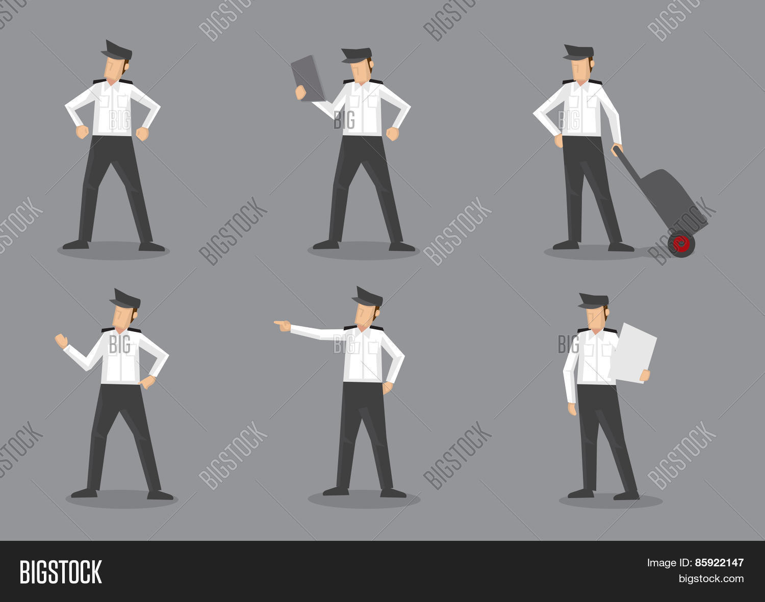Airline Pilot Uniform Vector & Photo (Free Trial) | Bigstock