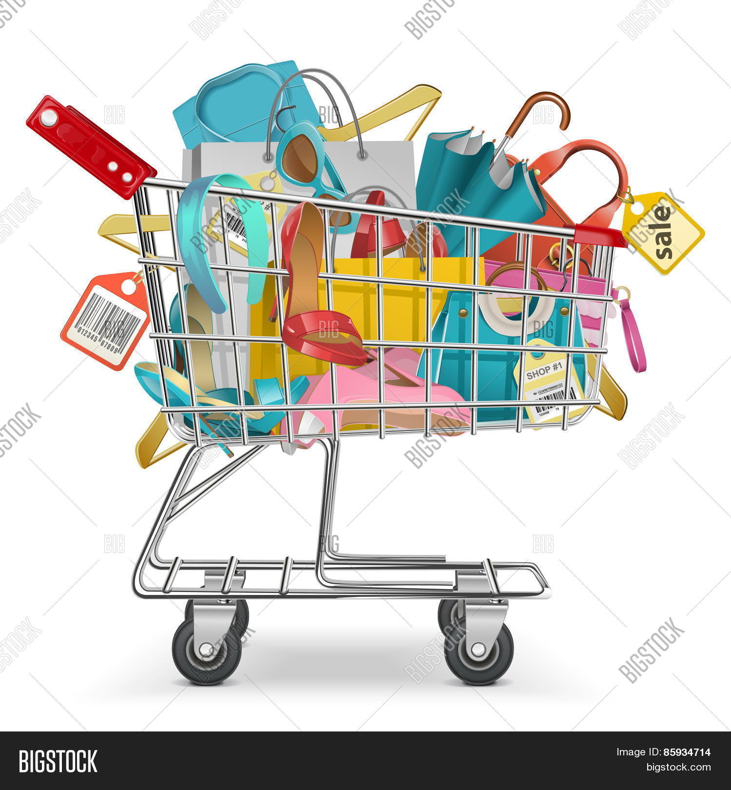 Vector Trolley Vector & Photo (Free Trial) | Bigstock