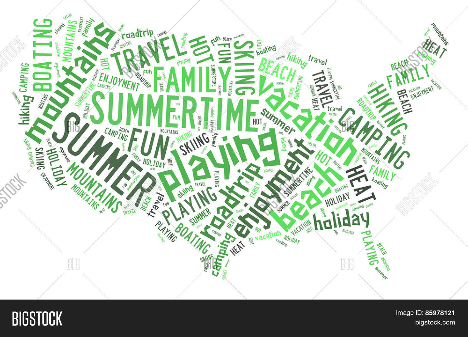 Word Cloud Summer Image & Photo (Free Trial) | Bigstock