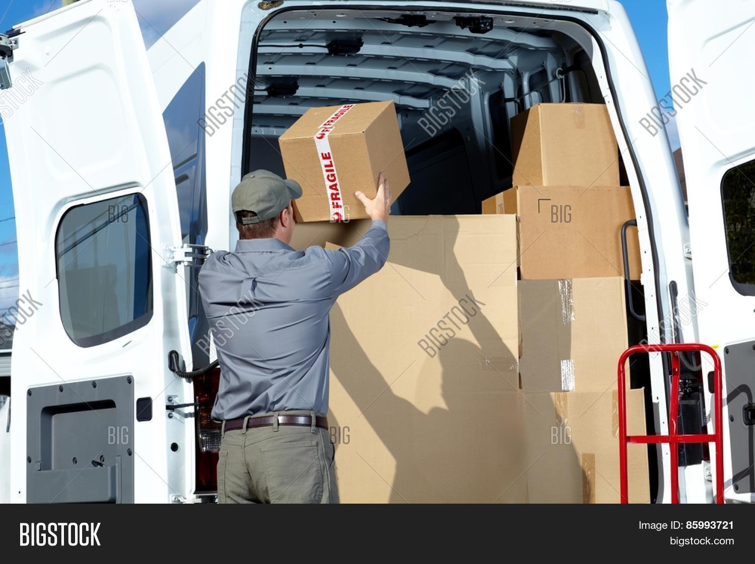 Postman Parcel Box. Image & Photo (Free Trial) | Bigstock