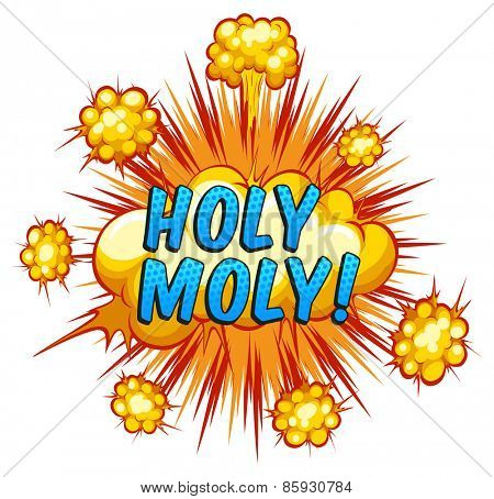 Word Holy Moly Cloud Vector & Photo (Free Trial) | Bigstock