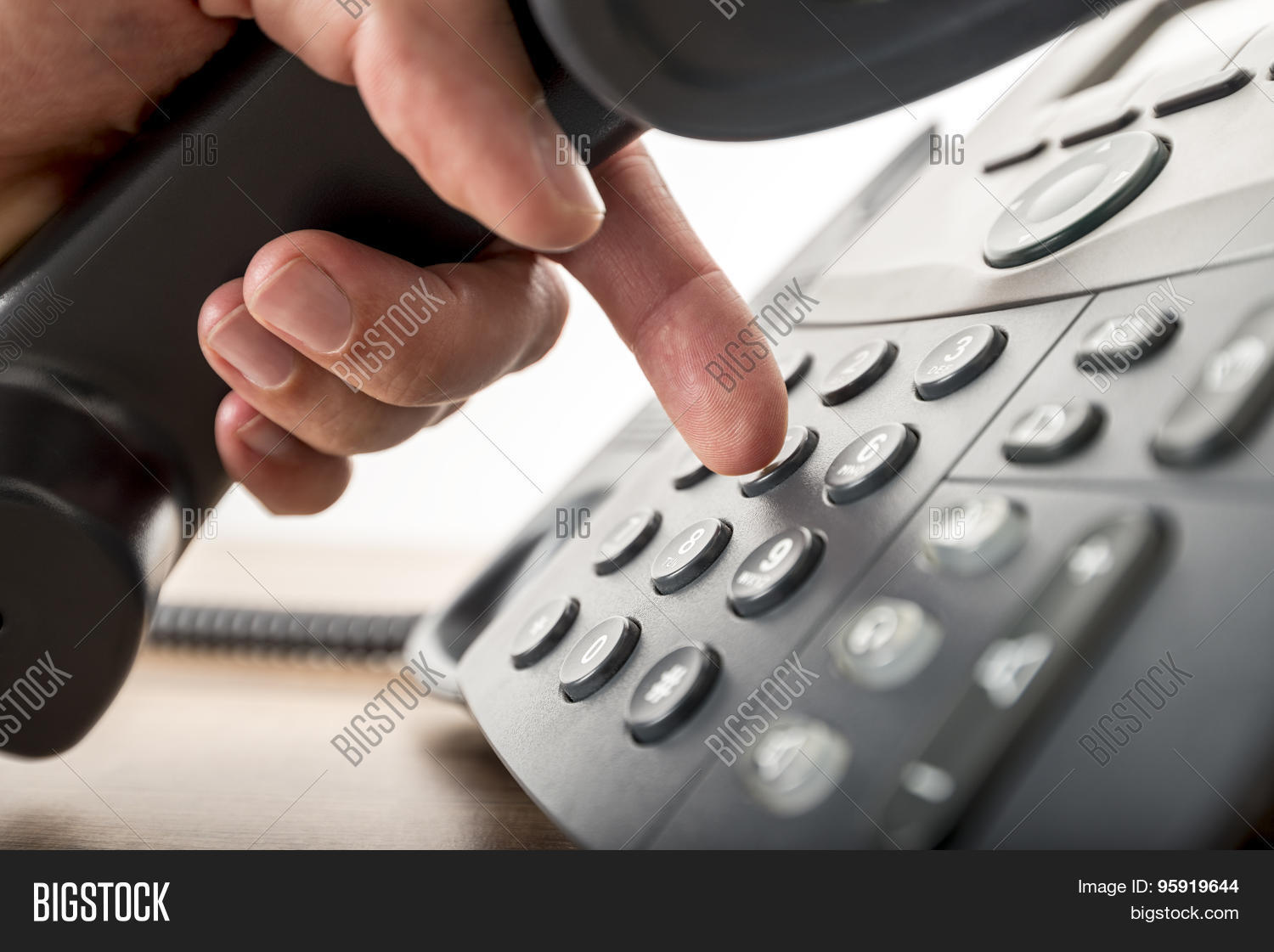 Closeup Dialing Image & Photo (Free Trial) | Bigstock