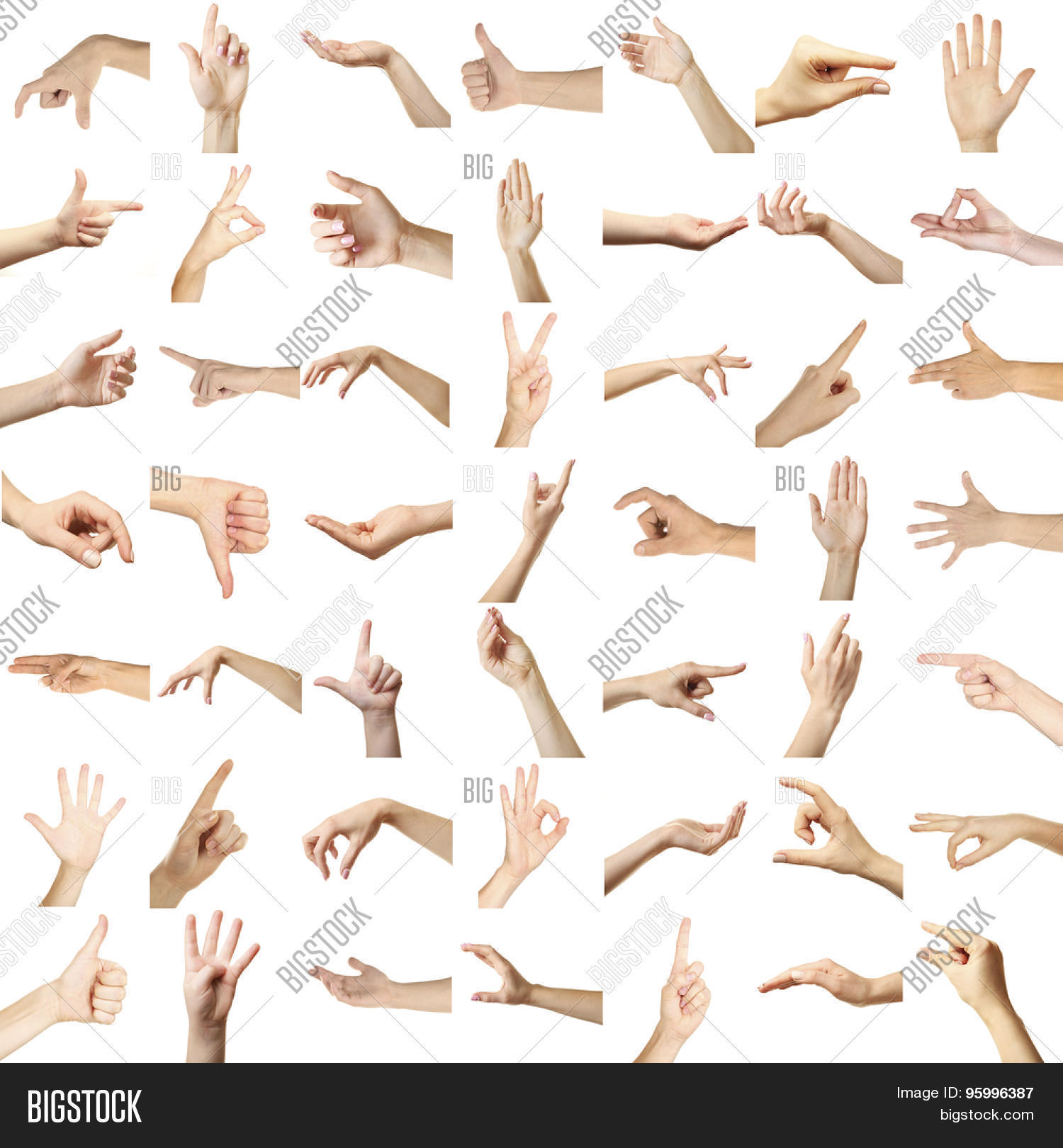 Collage Hands Showing Image & Photo (Free Trial) | Bigstock