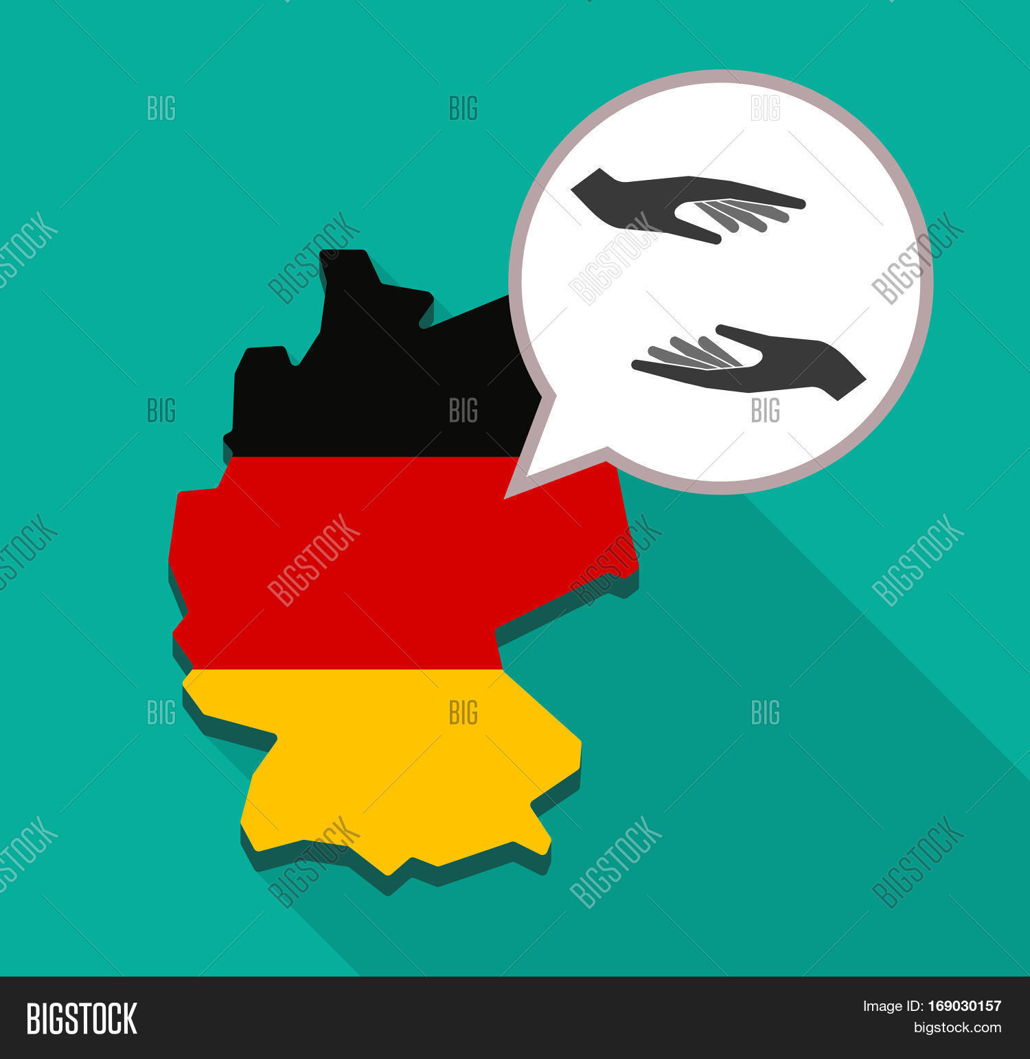 Map Germany Two Hands Vector & Photo (Free Trial) | Bigstock