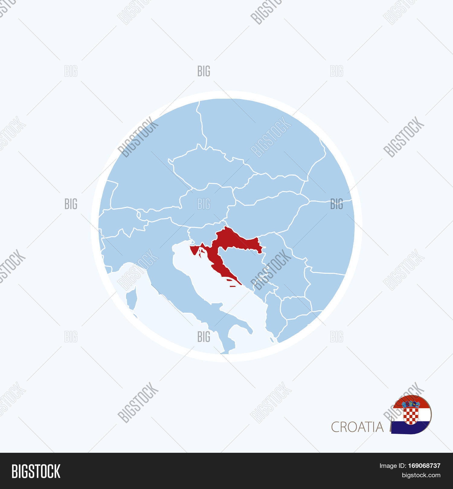 Map Icon Croatia. Vector & Photo (Free Trial) | Bigstock