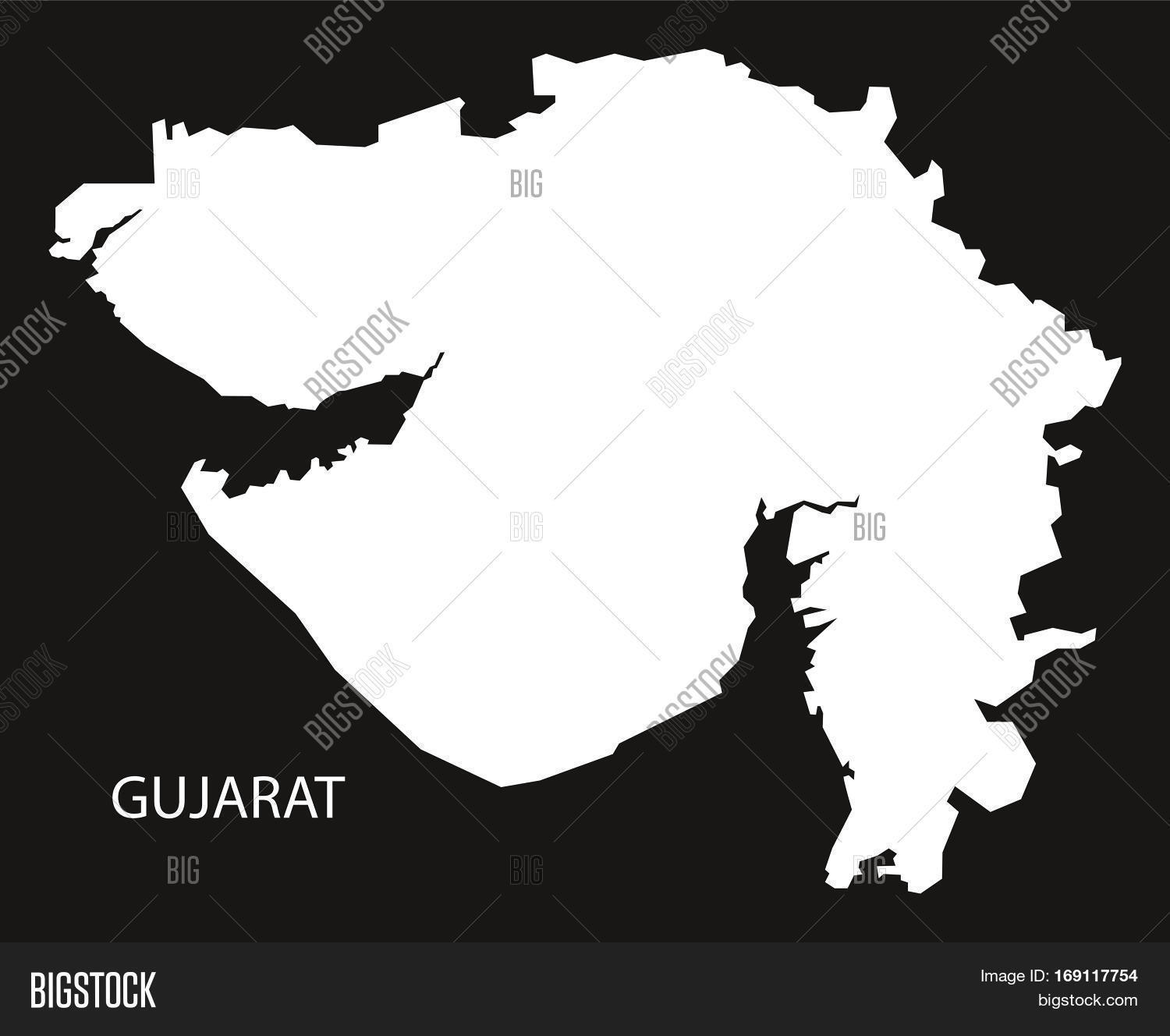 Gujarat India Map Image & Photo (Free Trial) | Bigstock