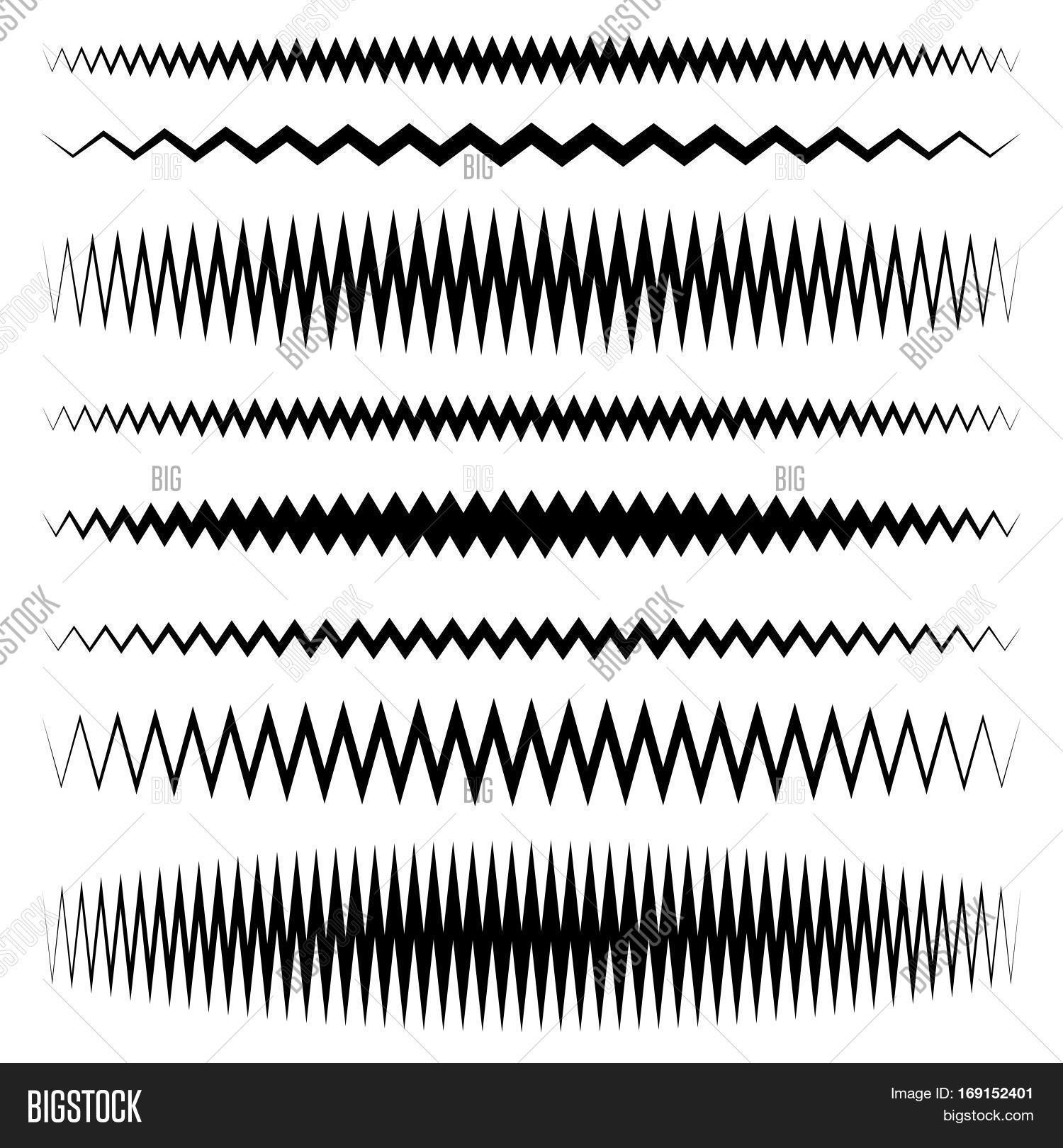 Wavy, Zigzag Line Set Vector & Photo (Free Trial) | Bigstock